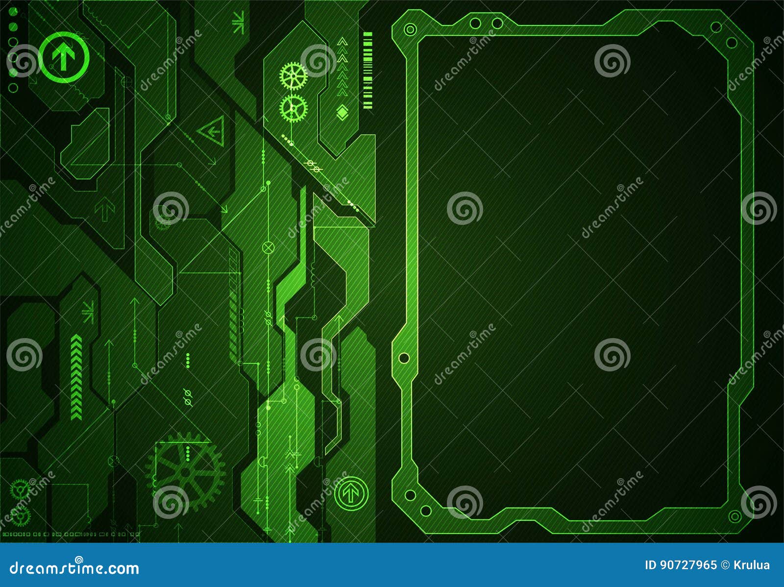 Abstract Green Digital Communication Technology Background. Stock ...