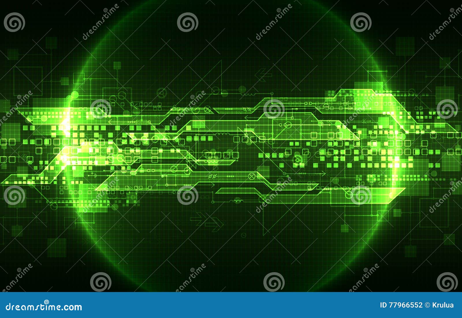 Abstract Green Digital Communication Technology Background. Stock ...