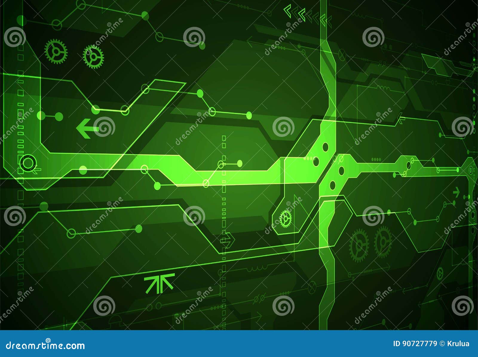 Abstract Green Digital Communication Technology Background. Stock ...