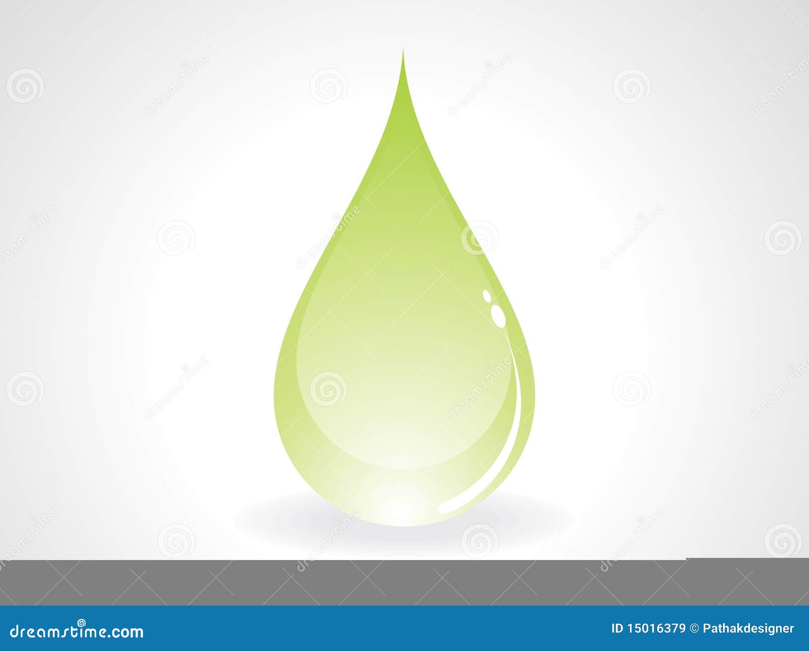 Abstract green drop stock vector. Illustration of drop - 15016379