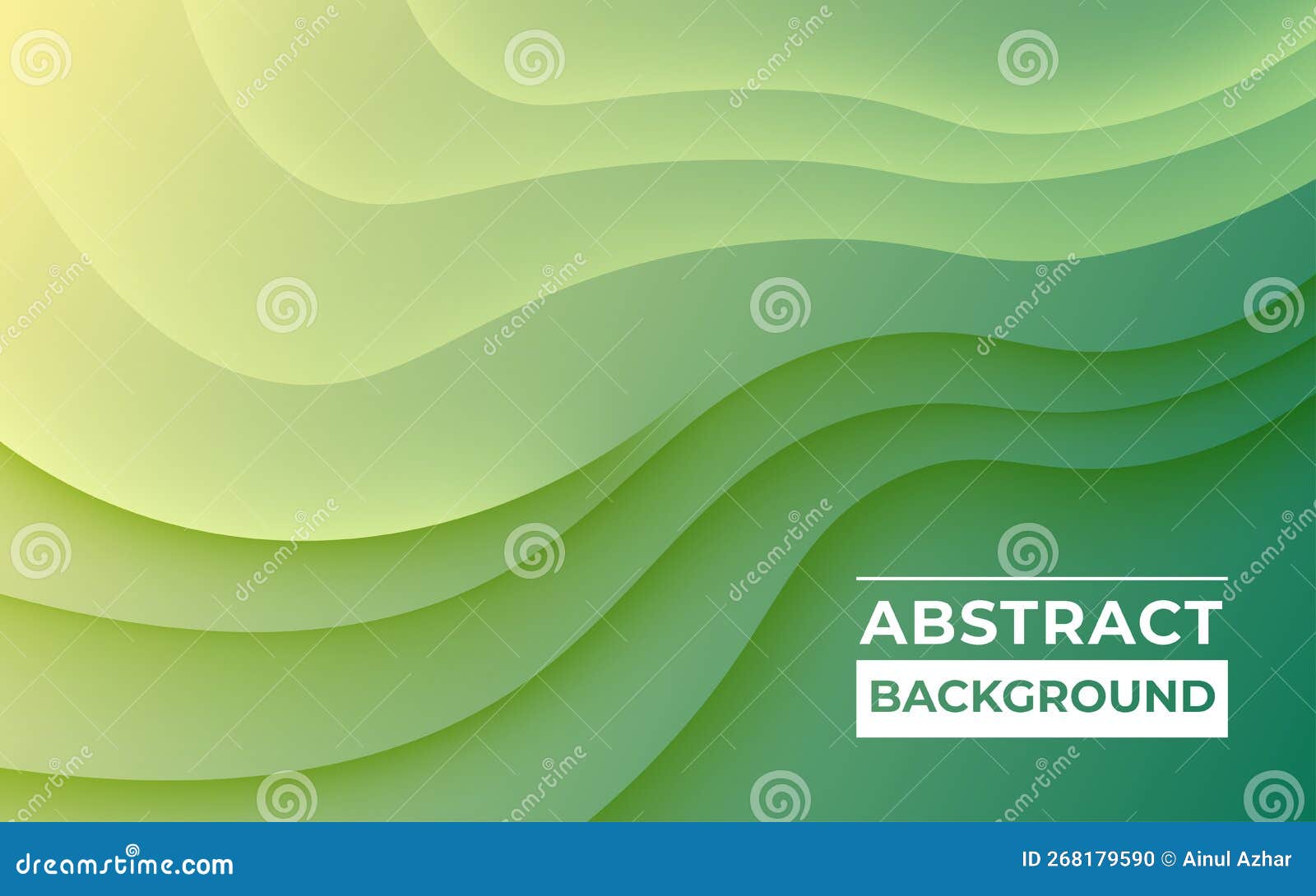 Abstract Green Dynamic Wavy Shadow and Light Modern Design Geometric ...