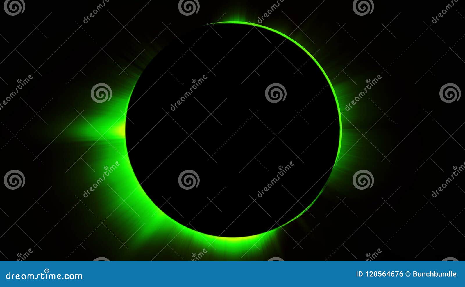 Abstract green eclipse stock footage. Video of background - 120564676