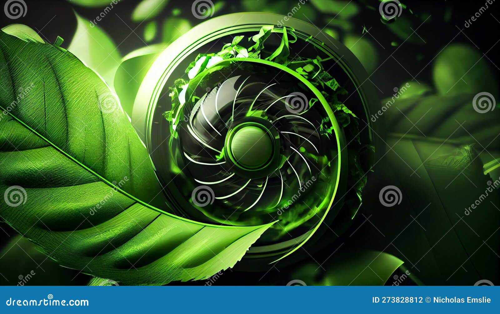 Abstract Green Energy Background Wallpaper for Presentations and ...