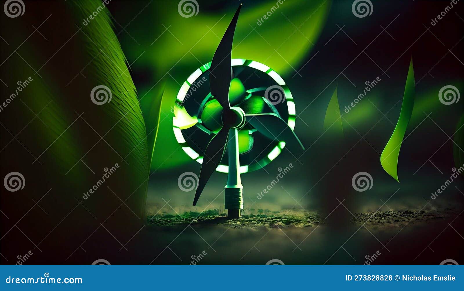 Abstract Green Energy Background Wallpaper for Presentations and ...