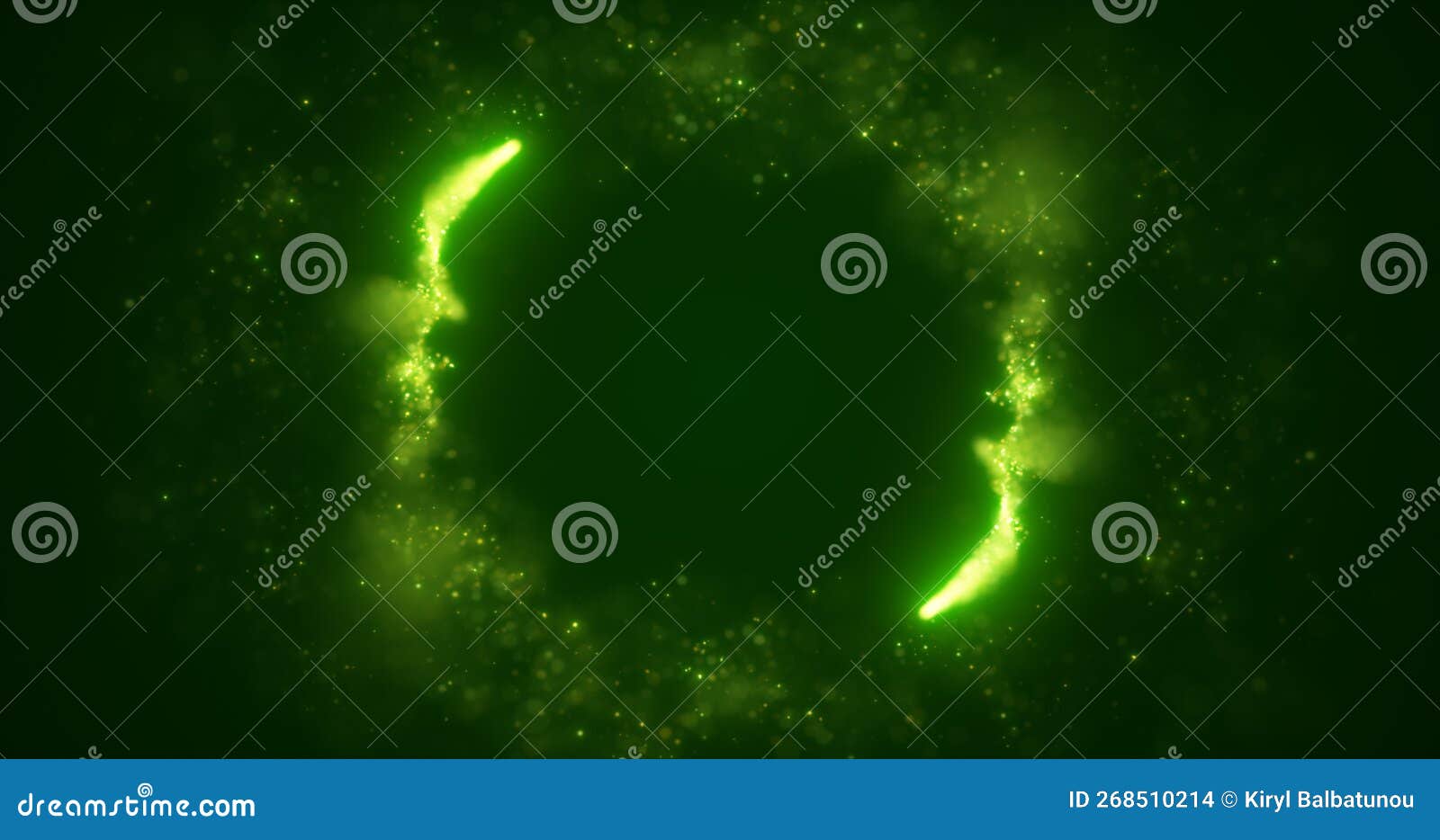 Abstract Green Energy Lines and Cyclic Circles with Magic Bokeh from ...
