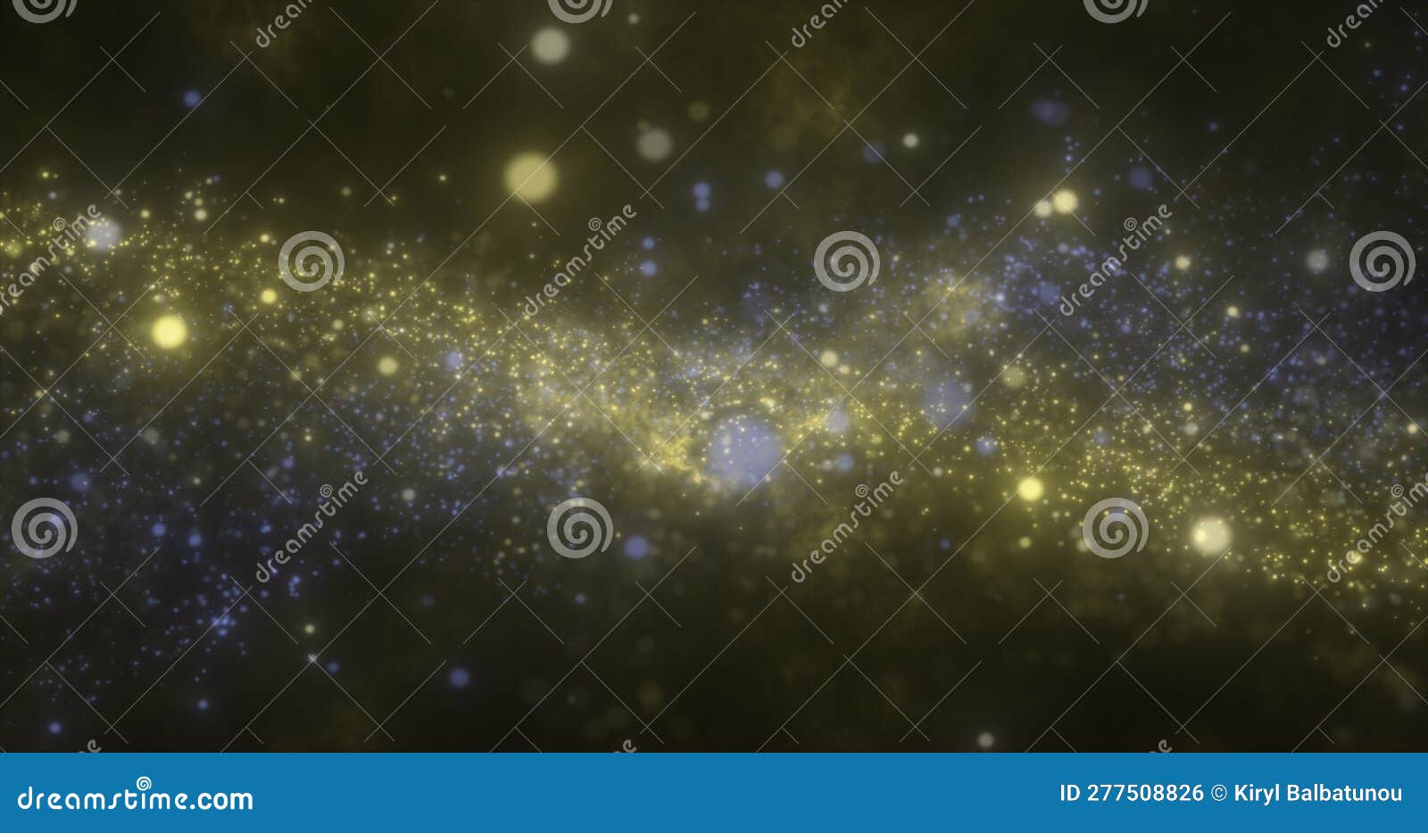 Abstract Green Energy Magic Round Particles Round with Bokeh Effect ...