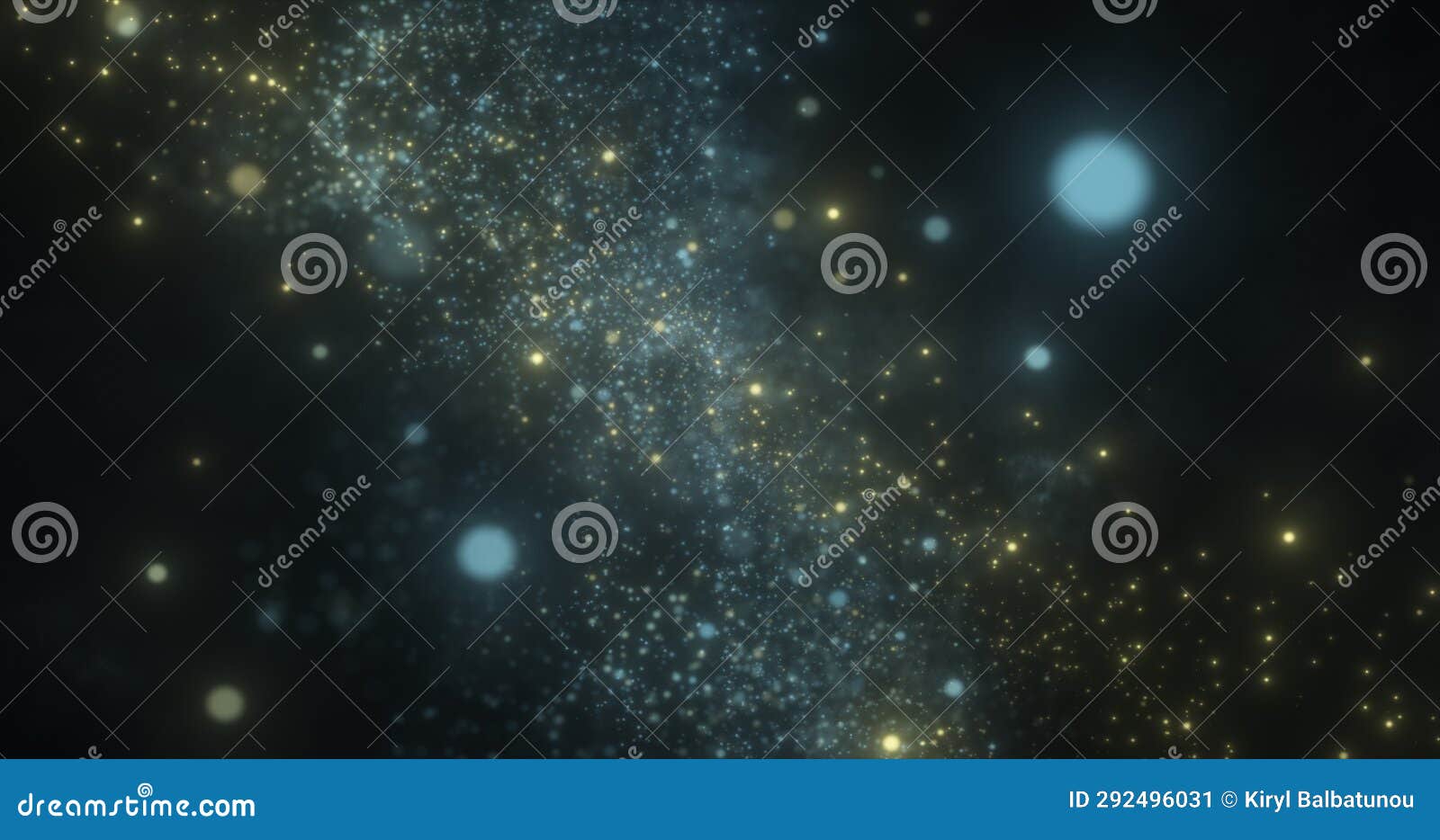 Abstract Green Energy Magic Round Particles Round with Bokeh Effect ...