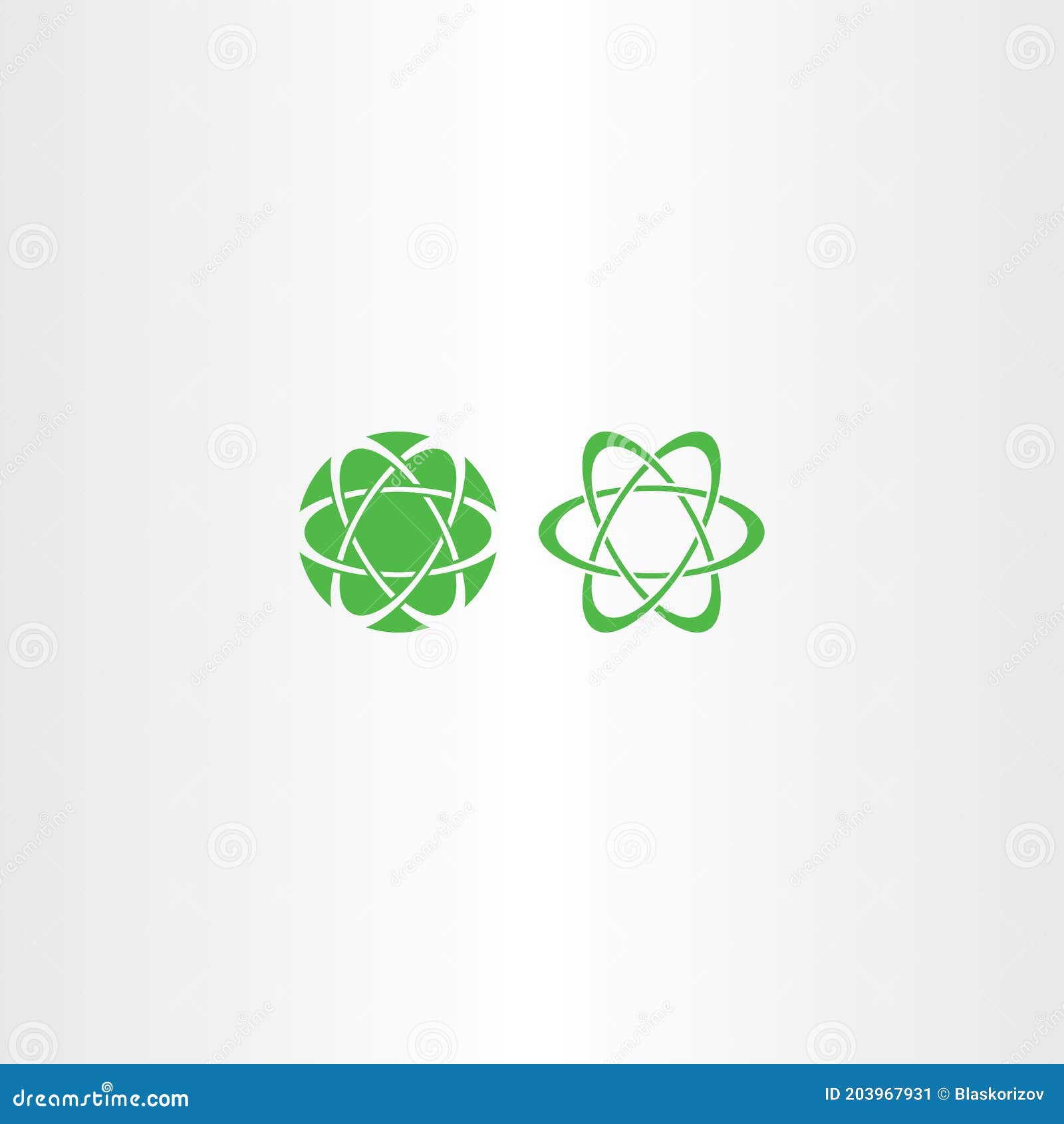 Abstract Green Energy Science Vector Logo Icon Stock Vector ...