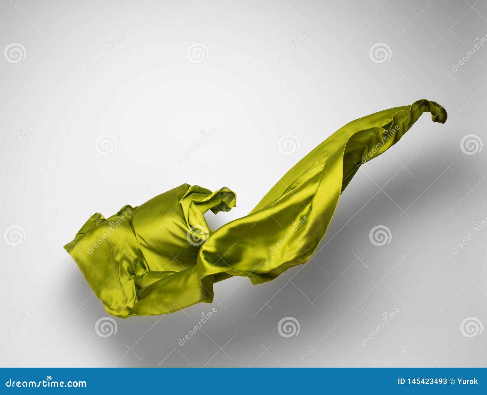 Abstract Green Fabric in Motion Stock Image - Image of concept ...
