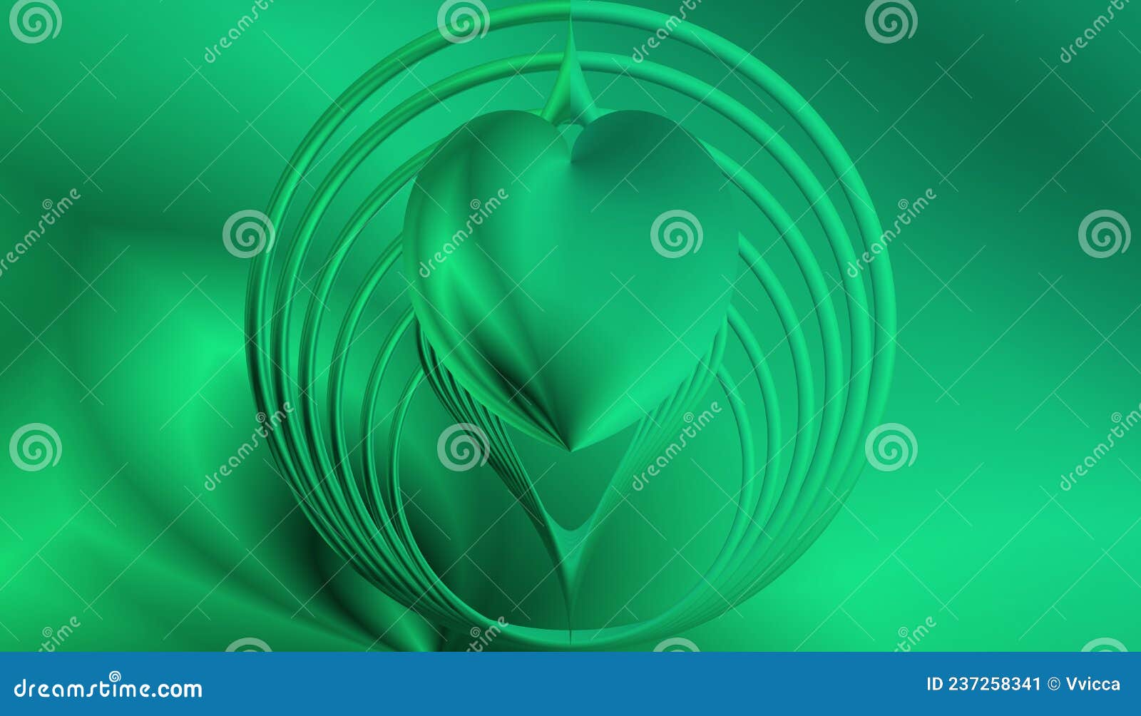 Abstract Green Fantasy Textured Background with Shapes Stock ...