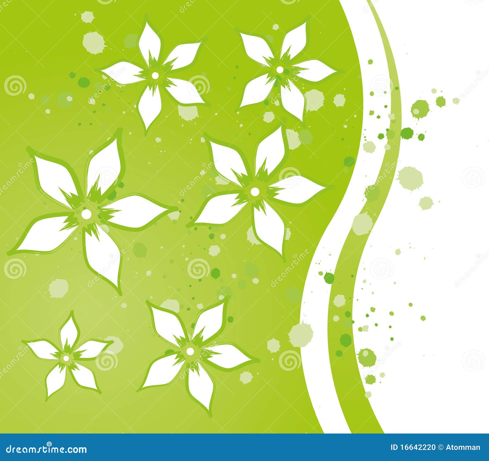 Abstract Green Floral Backgroud Stock Vector - Illustration of green ...