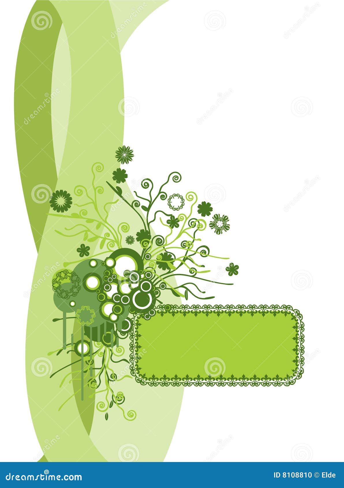 Abstract Green Floral Frame Stock Illustrations – 111,715 Abstract ...