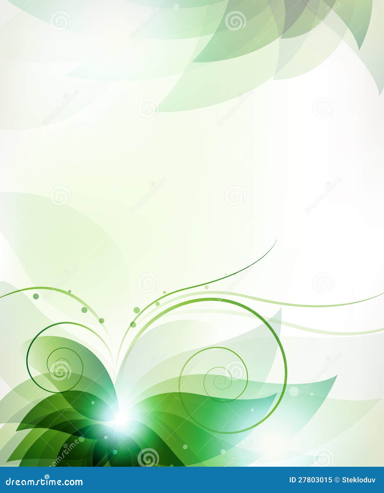 Abstract green flower stock vector. Illustration of element - 27803015