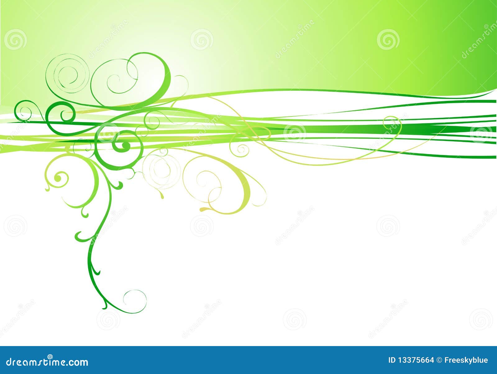 Abstract Green Flower Background Stock Illustration - Illustration of ...