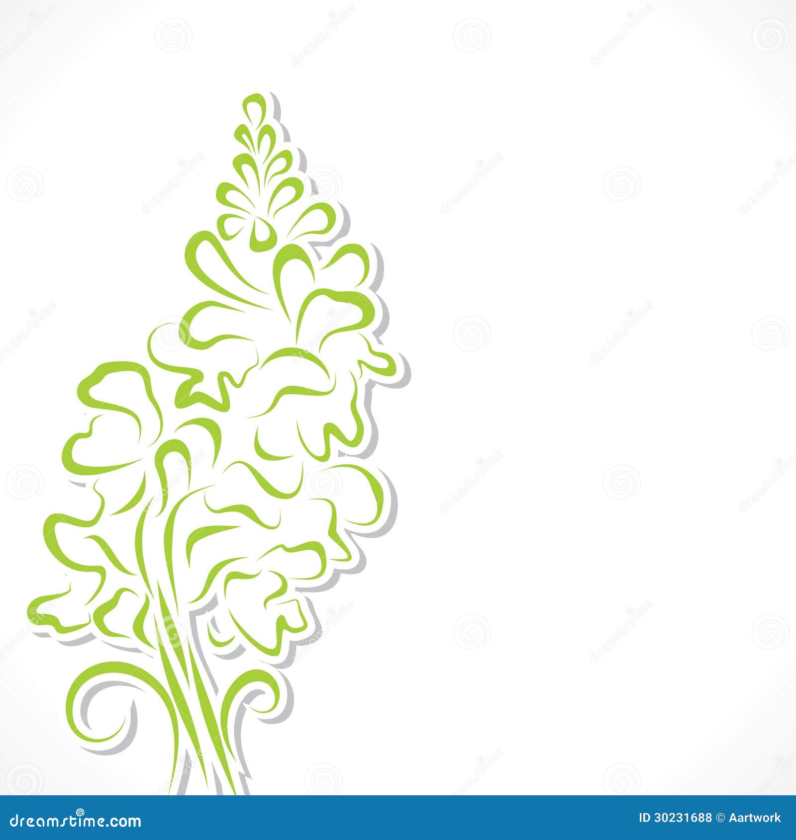 Abstract Green Flower Background Stock Vector - Illustration of ...