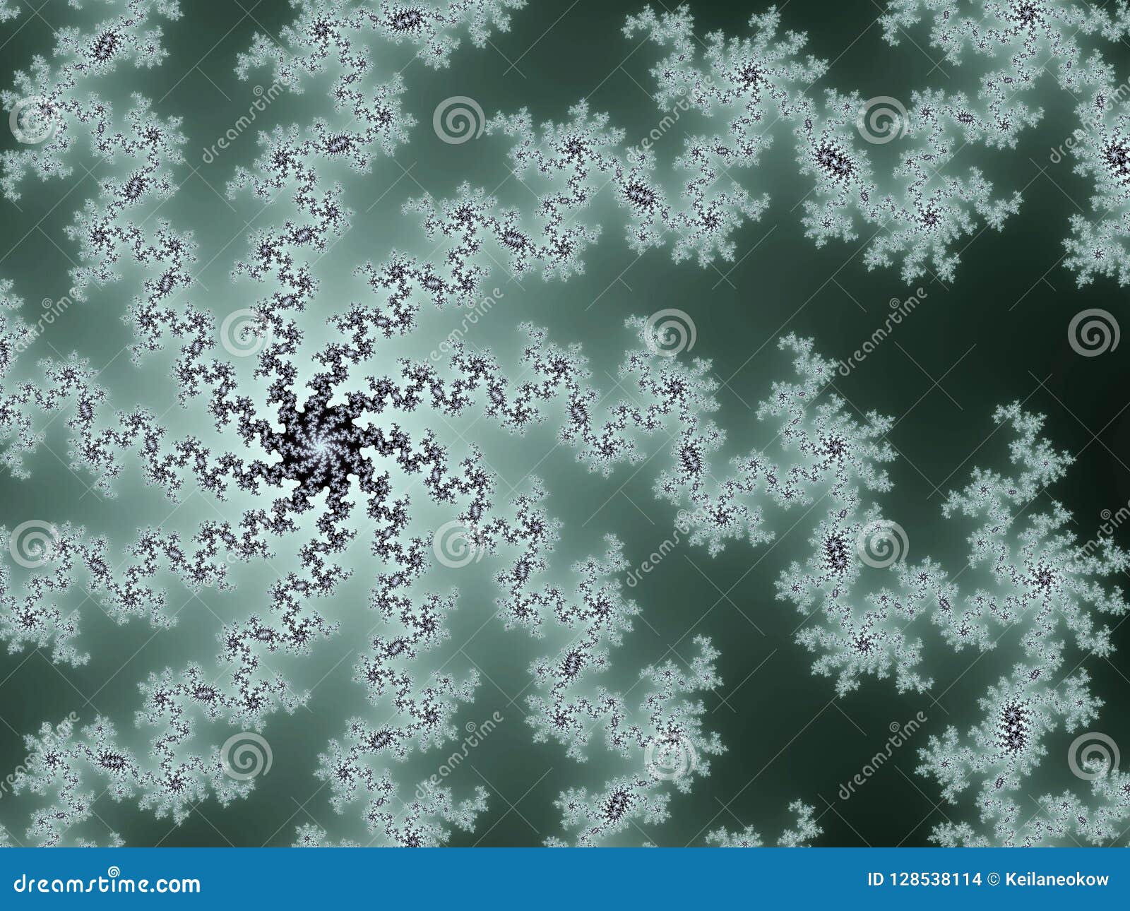 Abstract Green Fractal Formula Stock Illustration - Illustration of ...