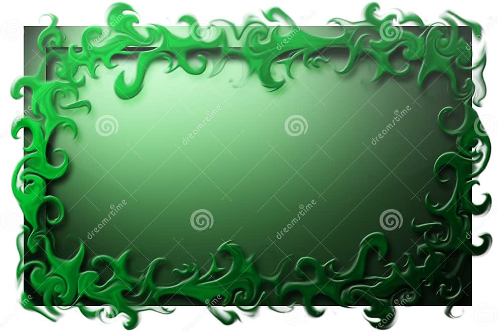 Abstract green frame stock illustration. Illustration of copy - 12616546