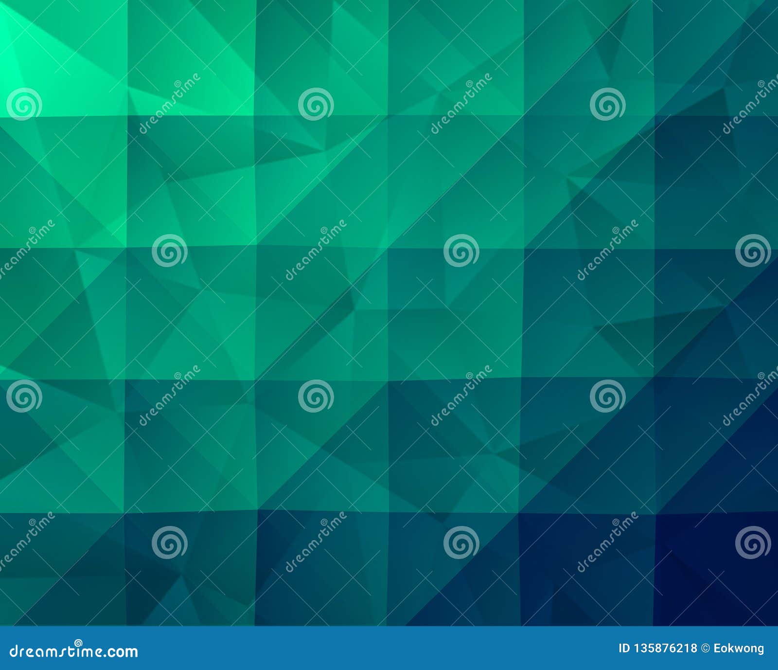 Abstract Green Geometric Pattern Background with Fractal Texture Stock ...