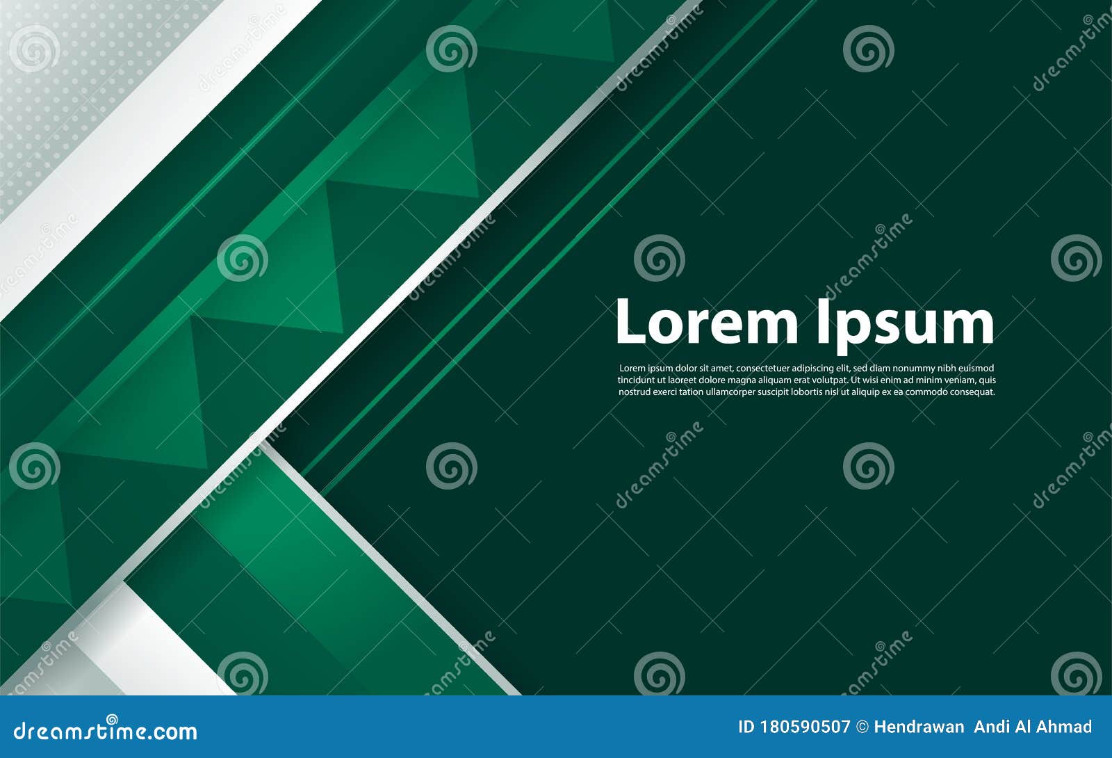 Abstract Green Geometric Modern Background Design Stock Illustration ...