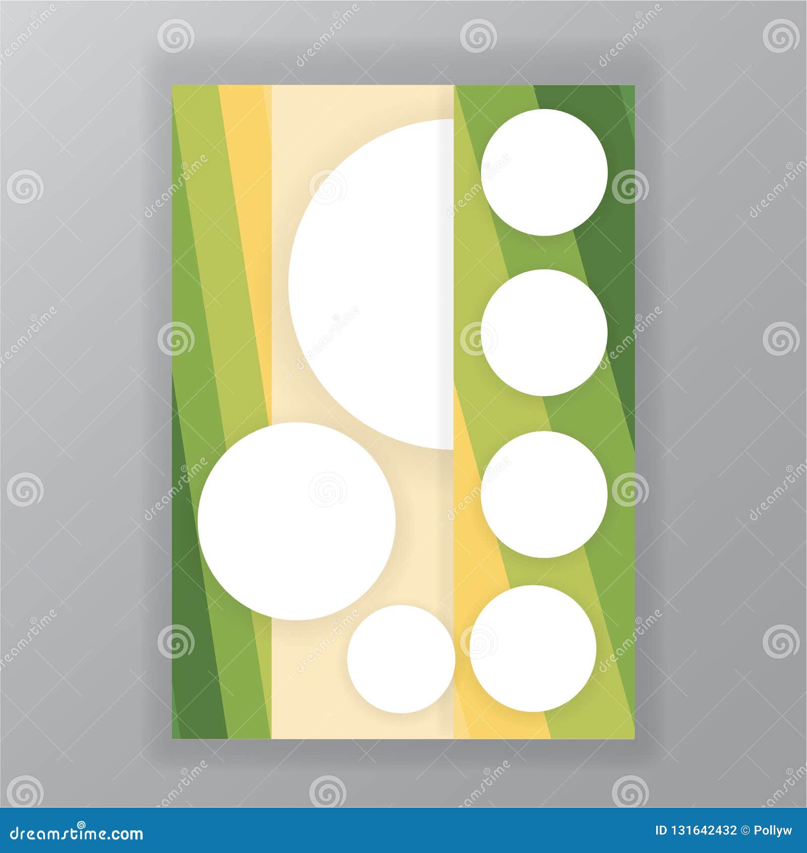 Abstract Green Geometric Page Template Stock Vector - Illustration of ...
