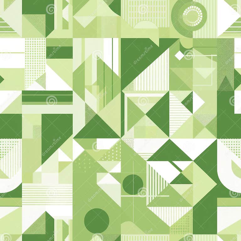 Abstract Green Geometric Patterns Background for Design Projects Stock ...