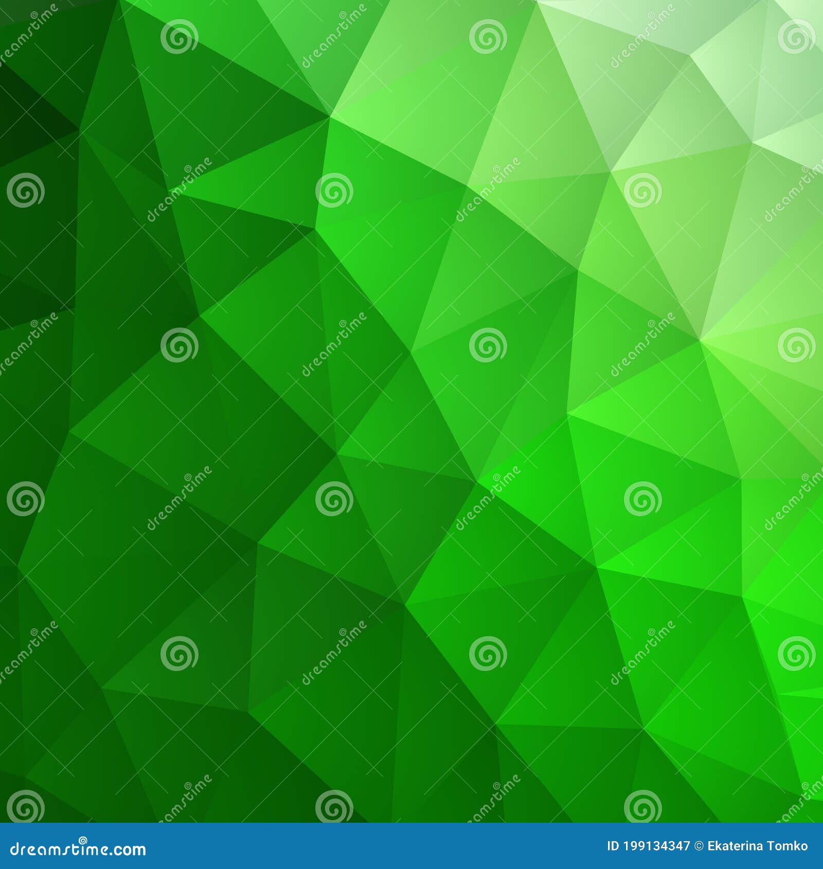 Abstract Green Geometric Polygon Background. Vector Illustrator. Eps 10 ...