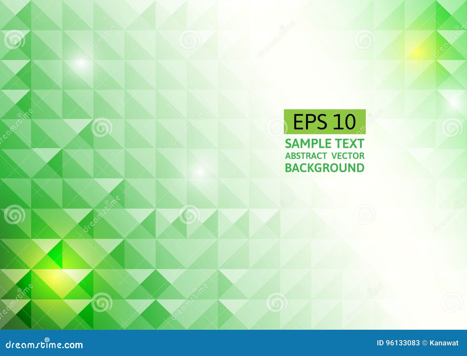 Abstract Green Geometric Triangle Background with Copy Space Stock ...