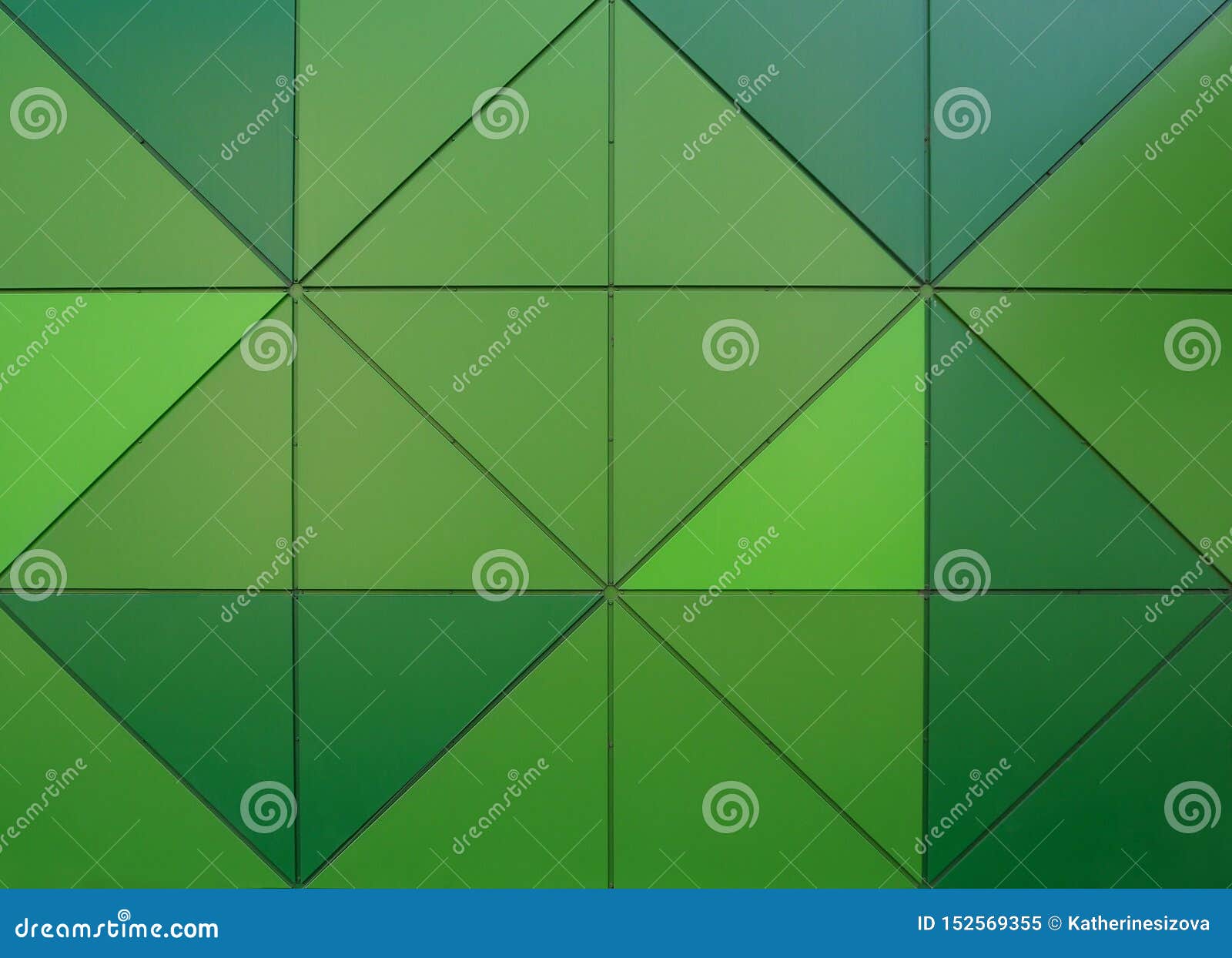 Abstract Green Geometric Triangles Pattern Stock Image - Image of ...