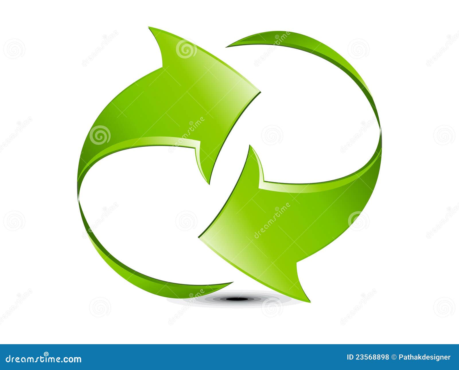Abstract Green Glossy Refresh Icon Stock Vector - Illustration of sign ...