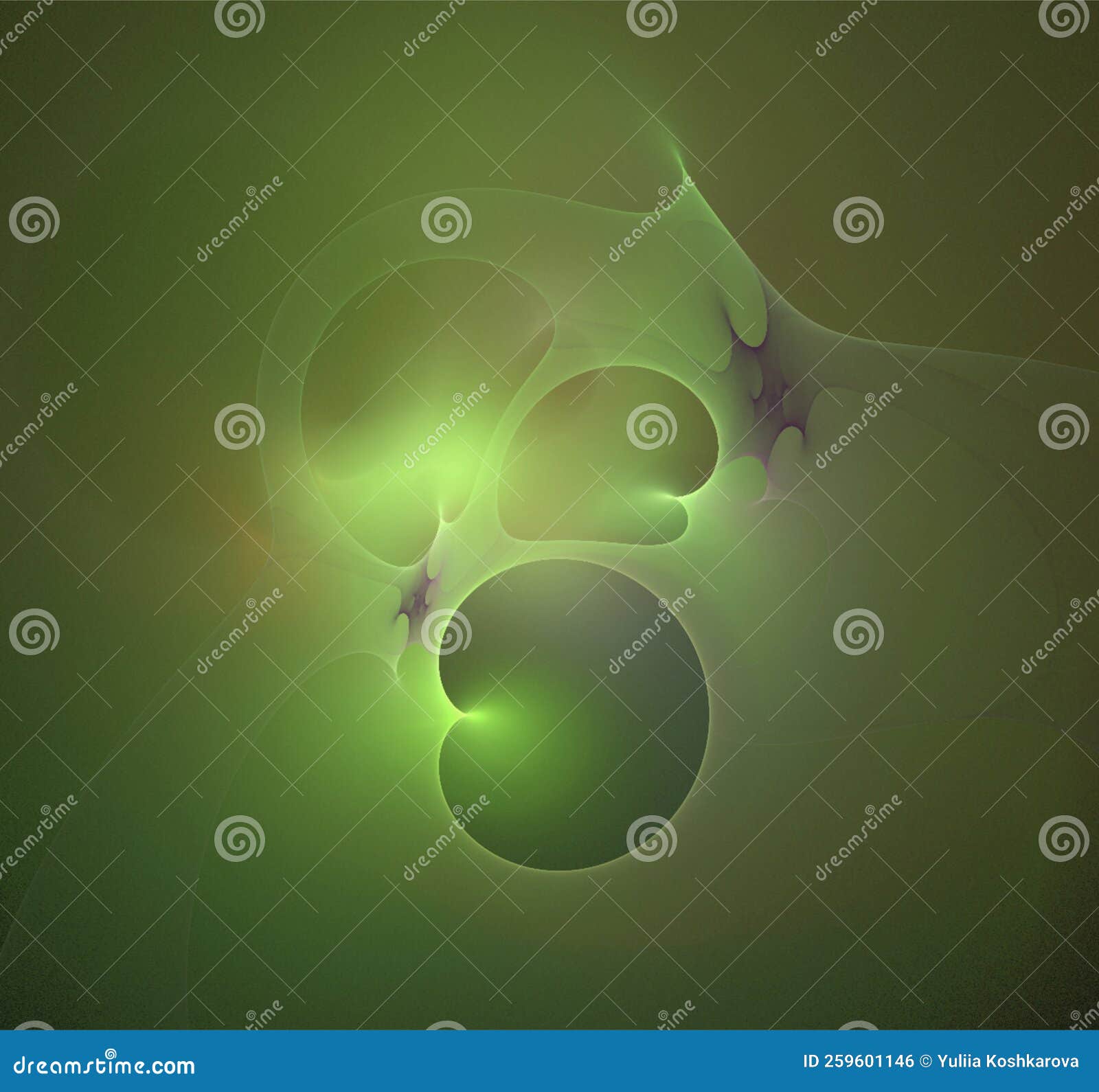 Abstract Green Glowing Pattern on Black Background, Design Stock ...