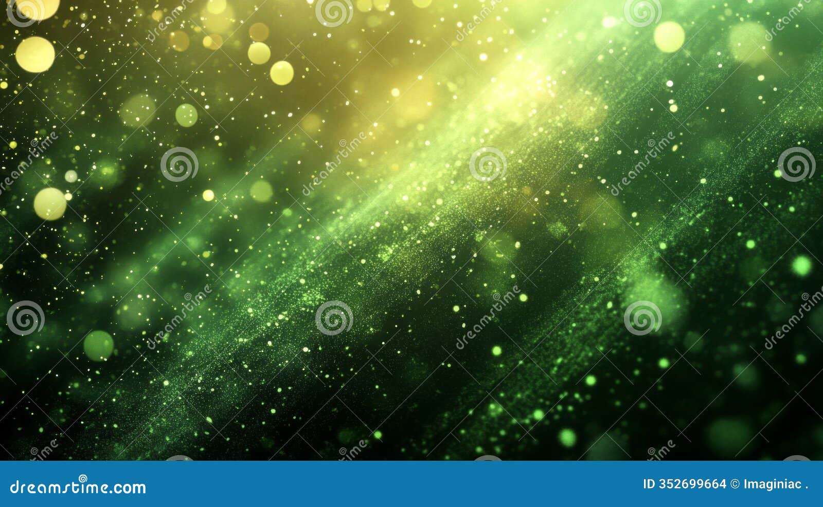 Abstract Green and Gold Glitter Background Stock Illustration ...