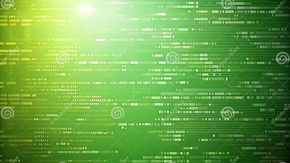 Abstract Green Gradient with Code Snippets and Text Labels Generative ...