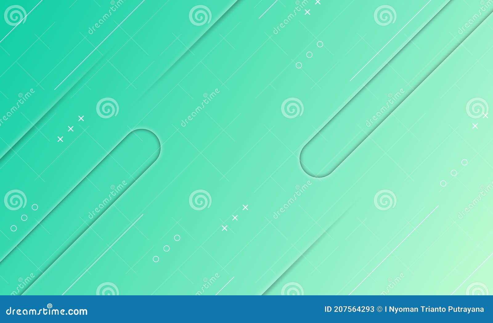 Abstract Green Gradient Texture with Memphis Elements Stock Vector ...