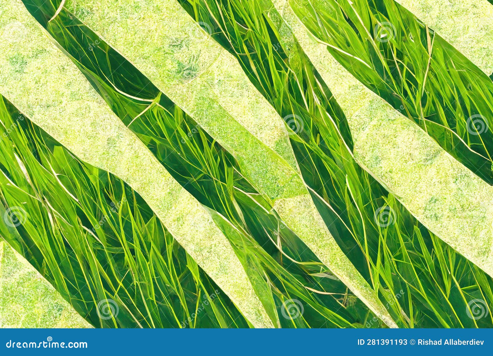 Abstract Green Grass Background. AI-generated Image Stock Illustration ...