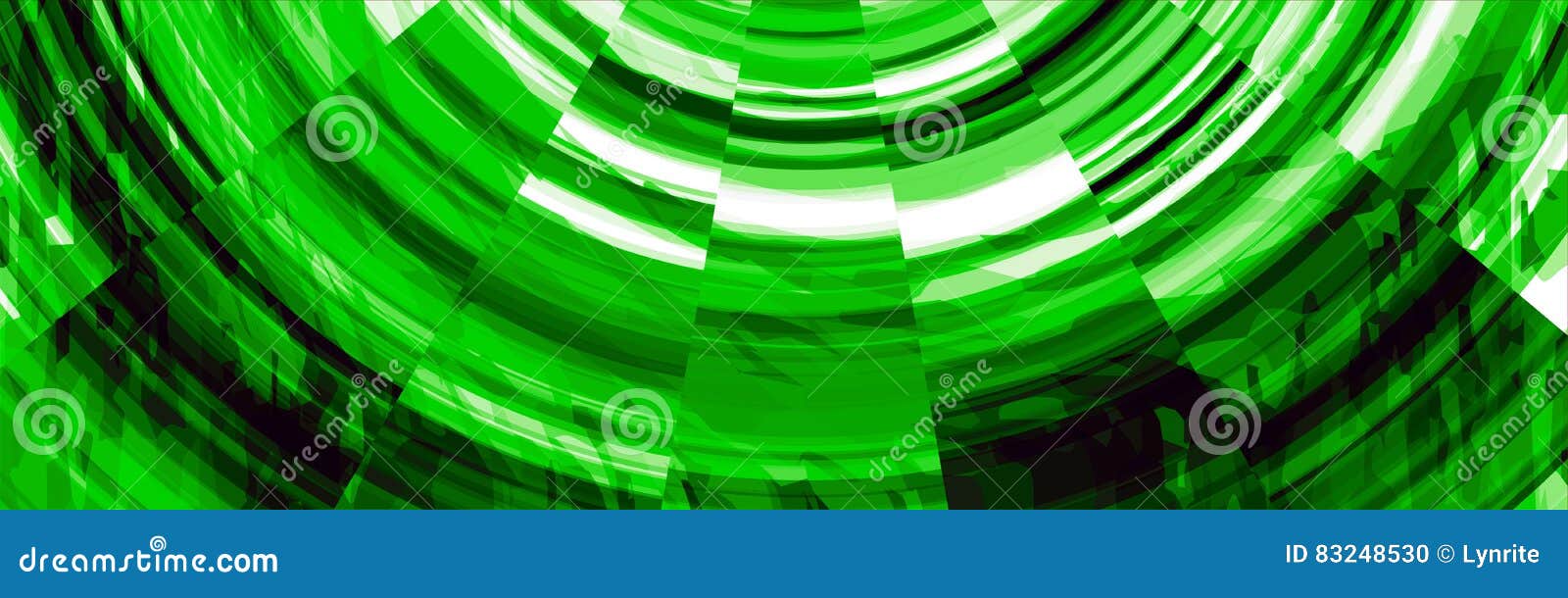 Abstract Green Header Banner Stock Illustration - Illustration of ...