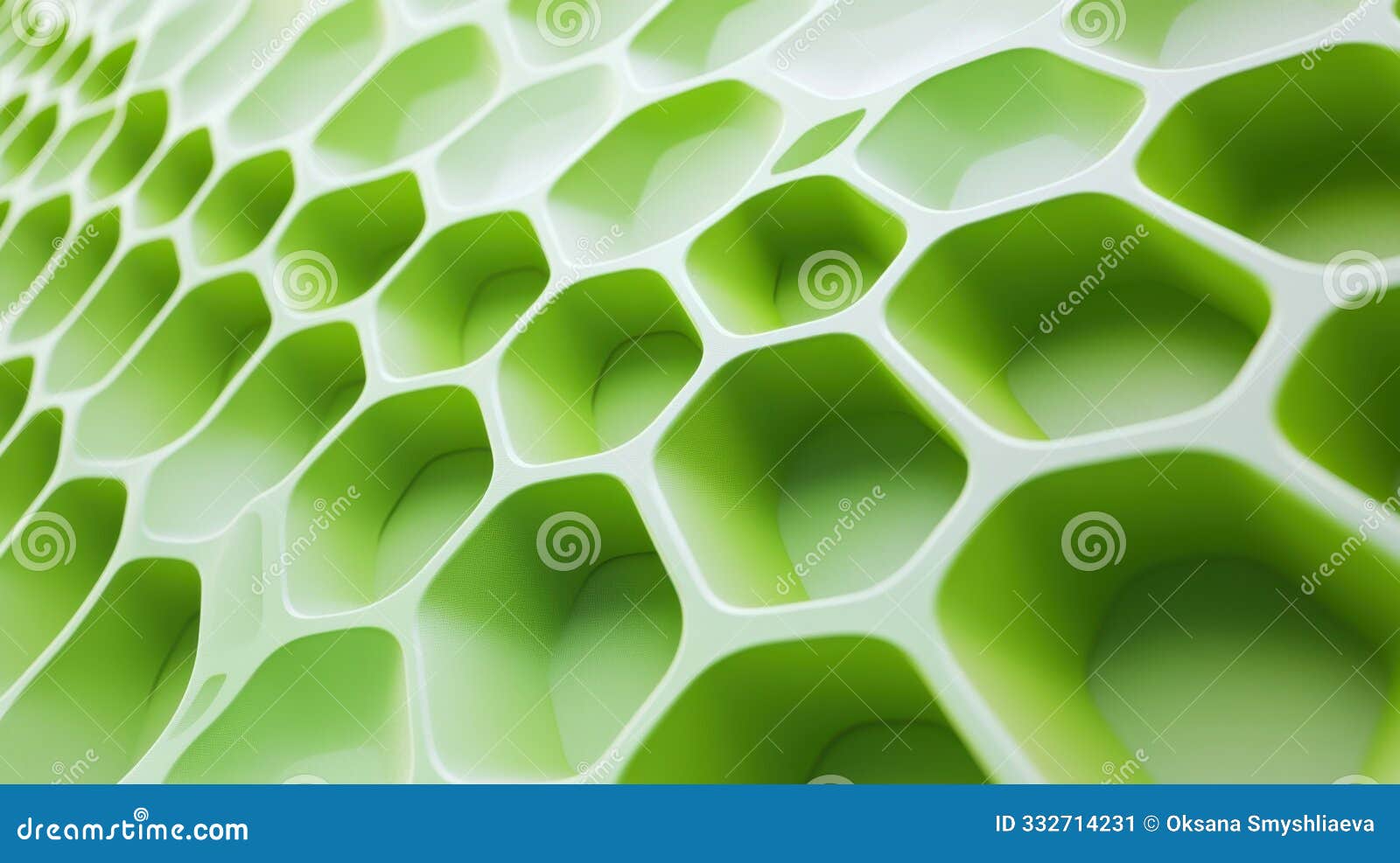 Abstract Green Honeycomb Structure Close-Up Texture Stock Image - Image ...