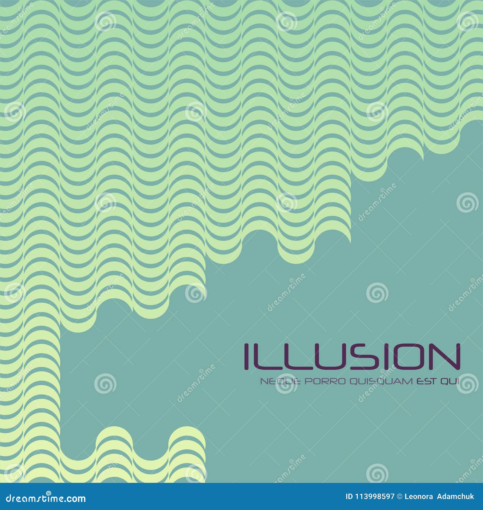 Illusory Square 3d Texture, Vector Background Stock Photo ...