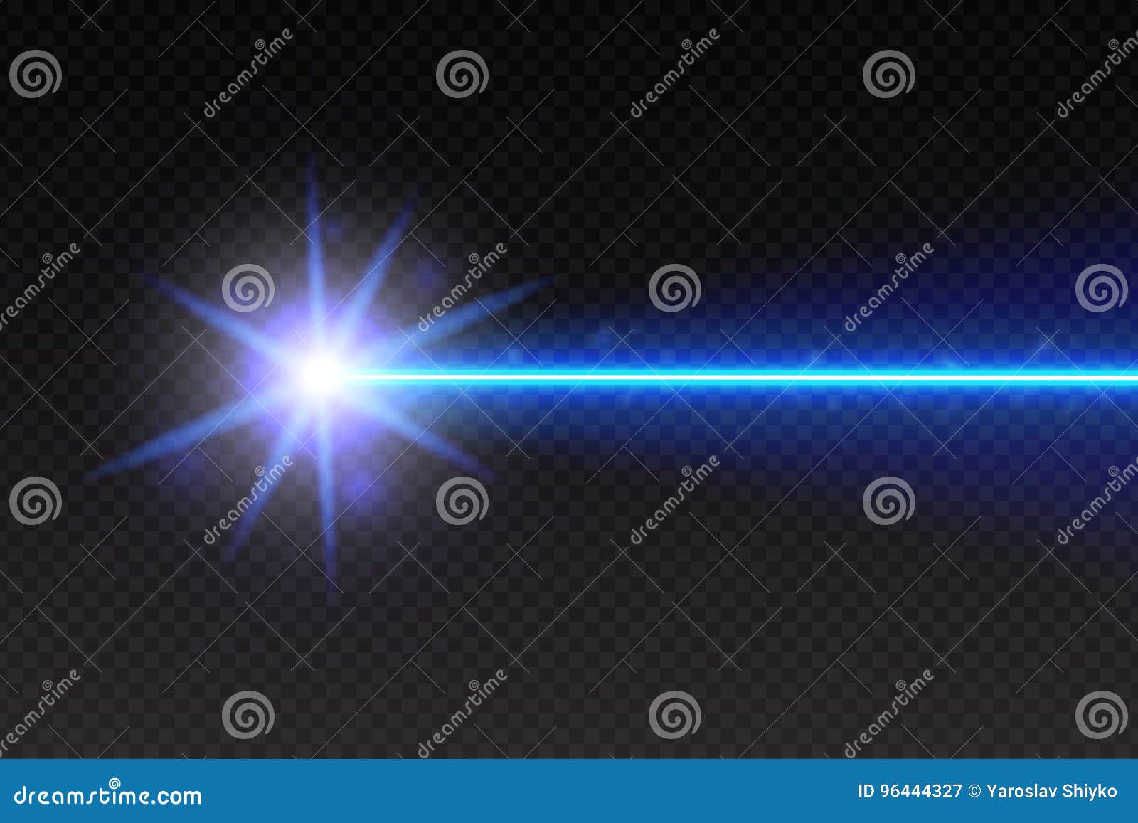 Abstract Green Laser Beam. Magic Neon Light Lines Isolated on Checkered ...