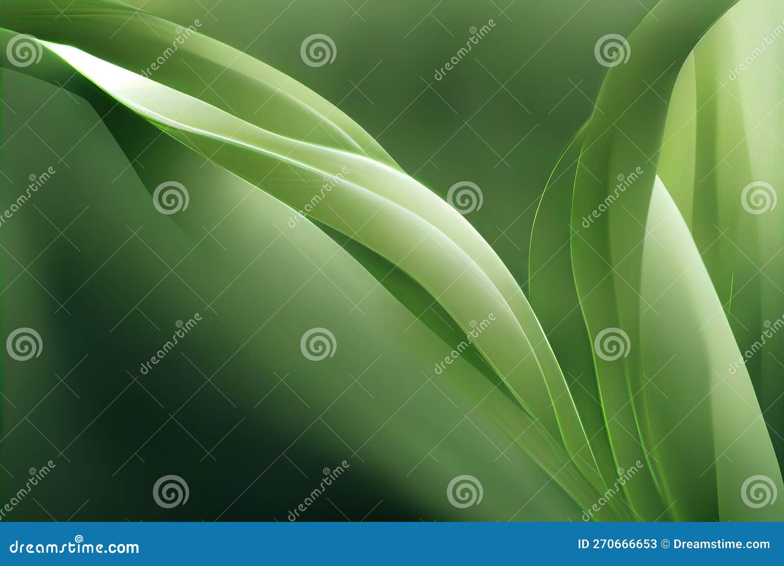 Abstract Green Leaf Shapes Pattern Background Digital Illustration ...