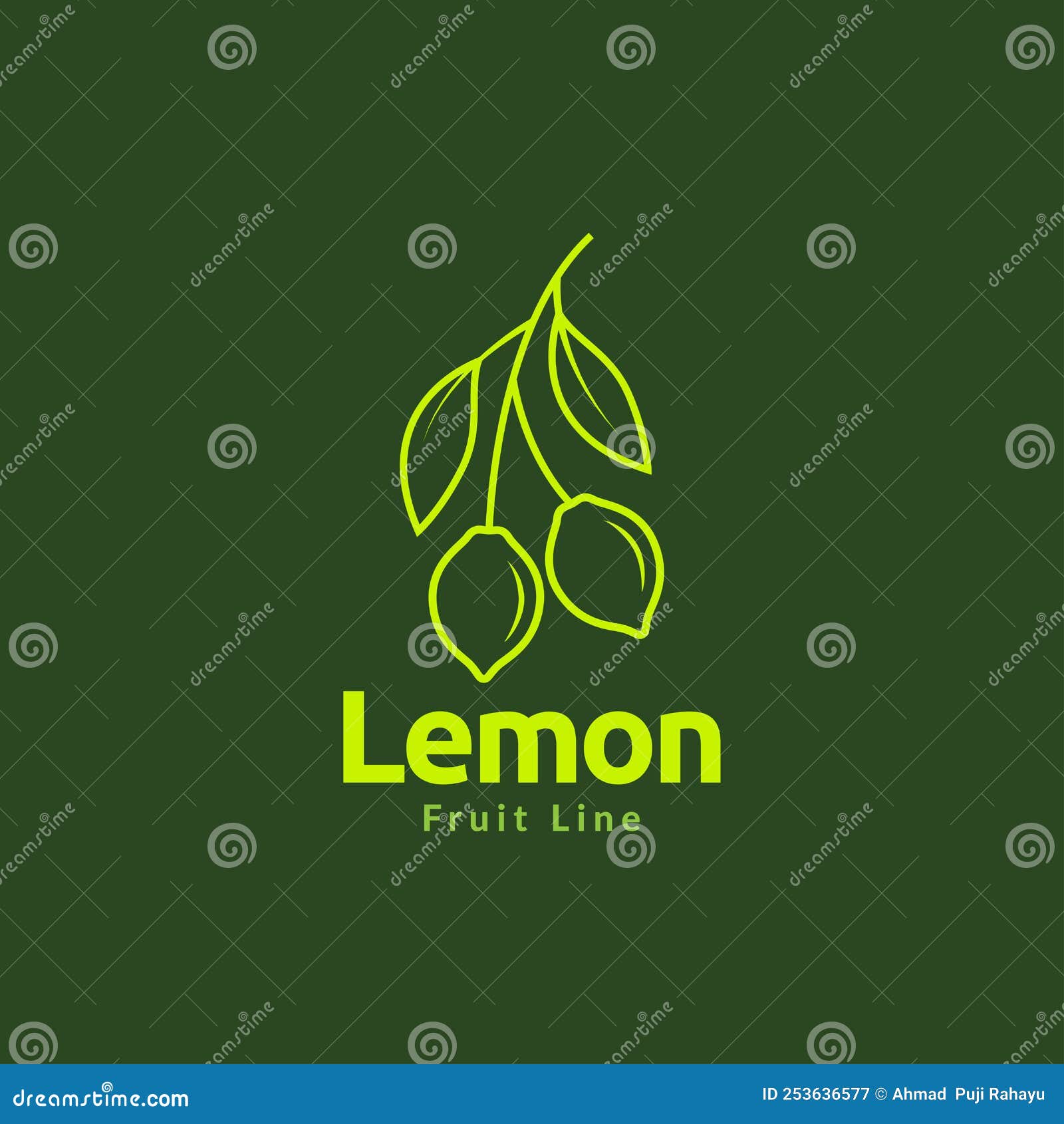 Abstract Green Lemon Fruit Logo Design Stock Vector - Illustration of ...
