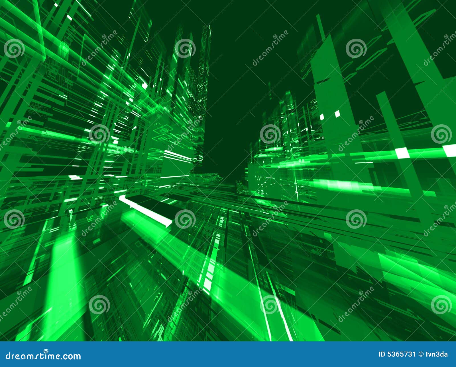 Abstract Green Matrix Background Stock Illustration - Illustration of ...