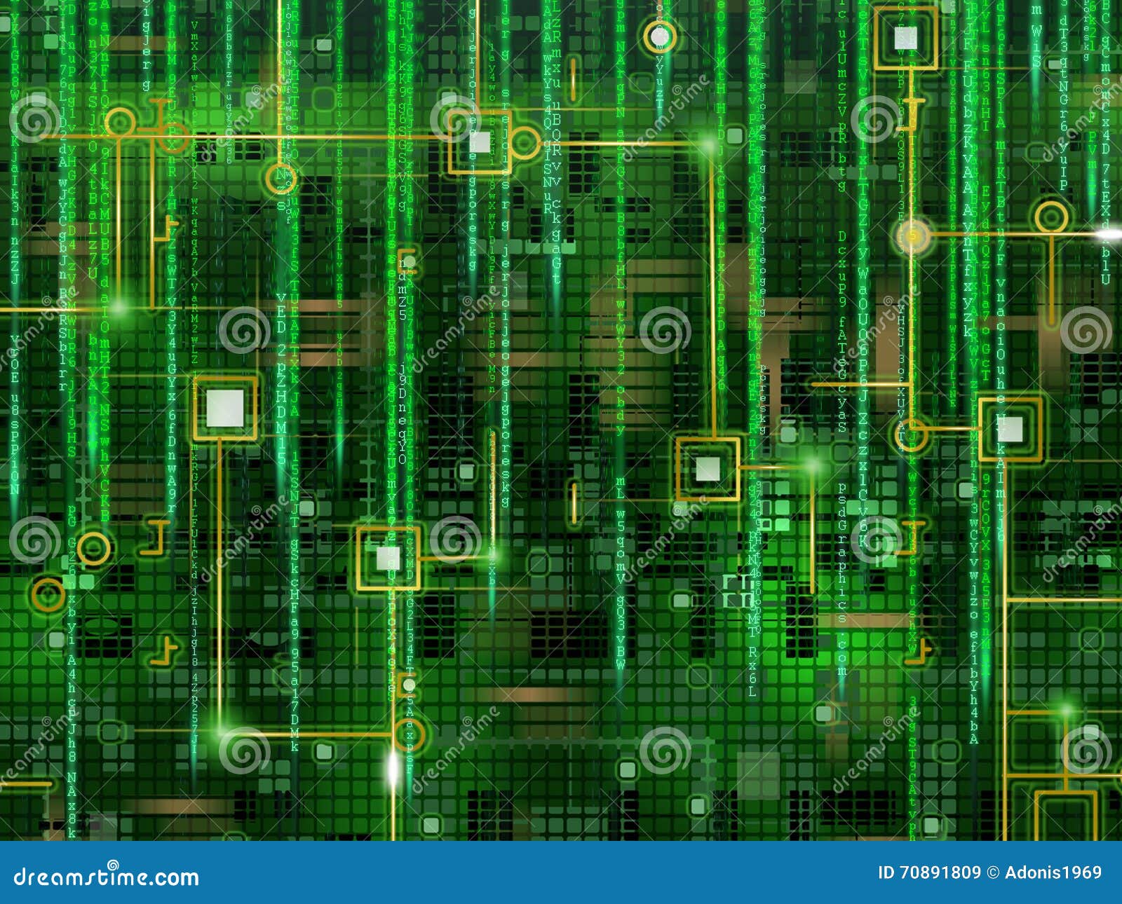 Abstract Green Matrix Background Stock Illustration - Illustration of ... Abstract Green Matrix Background Stock Illustration - Illustration of ...