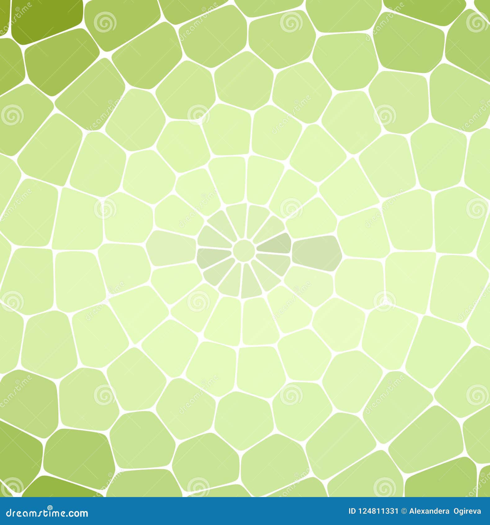 Abstract Green Mosaic Pattern. Vector Illustration. Mosaic Style. Stock ...