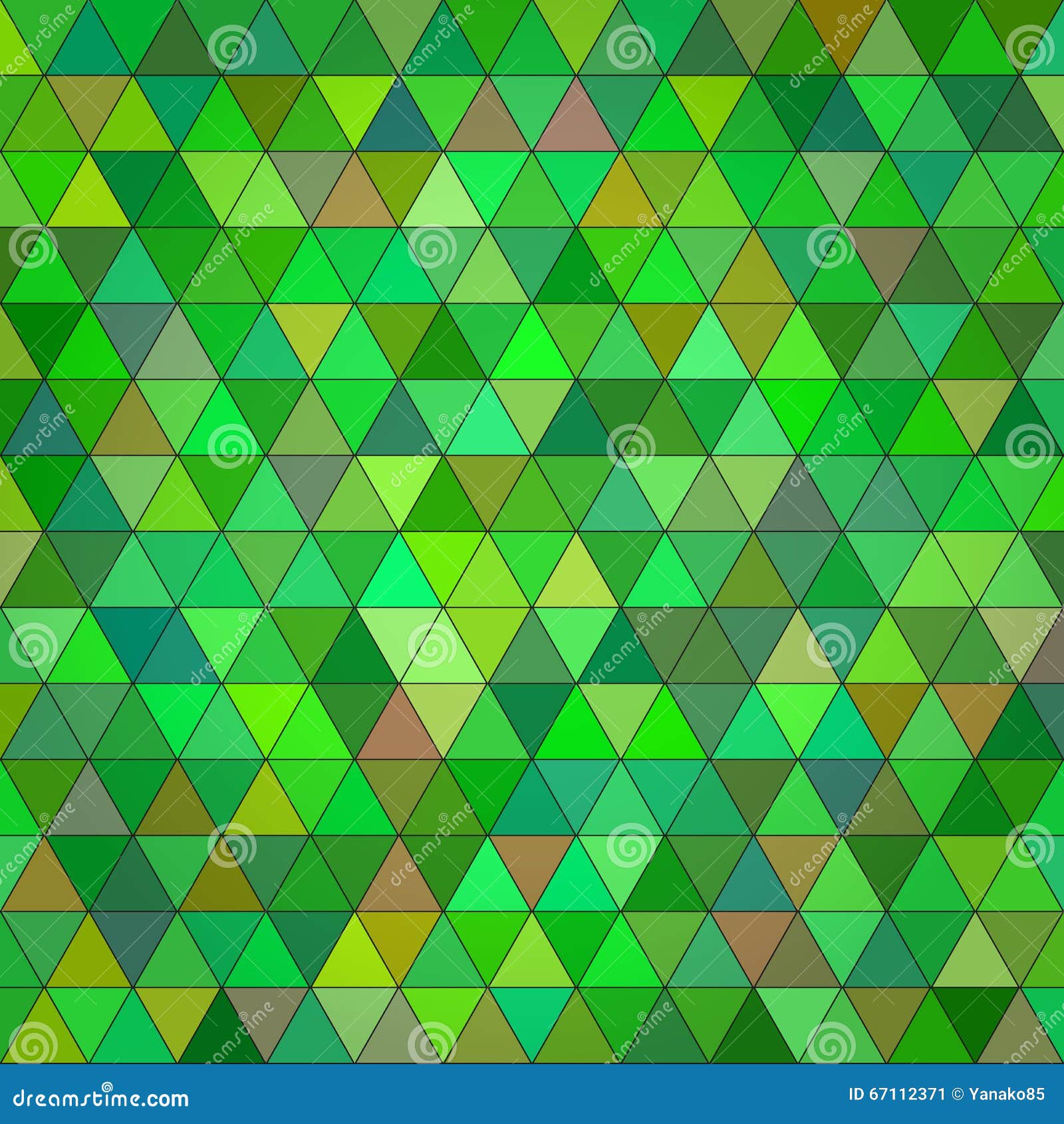 Abstract Green Multicolored Triangle Background Stock Vector ...