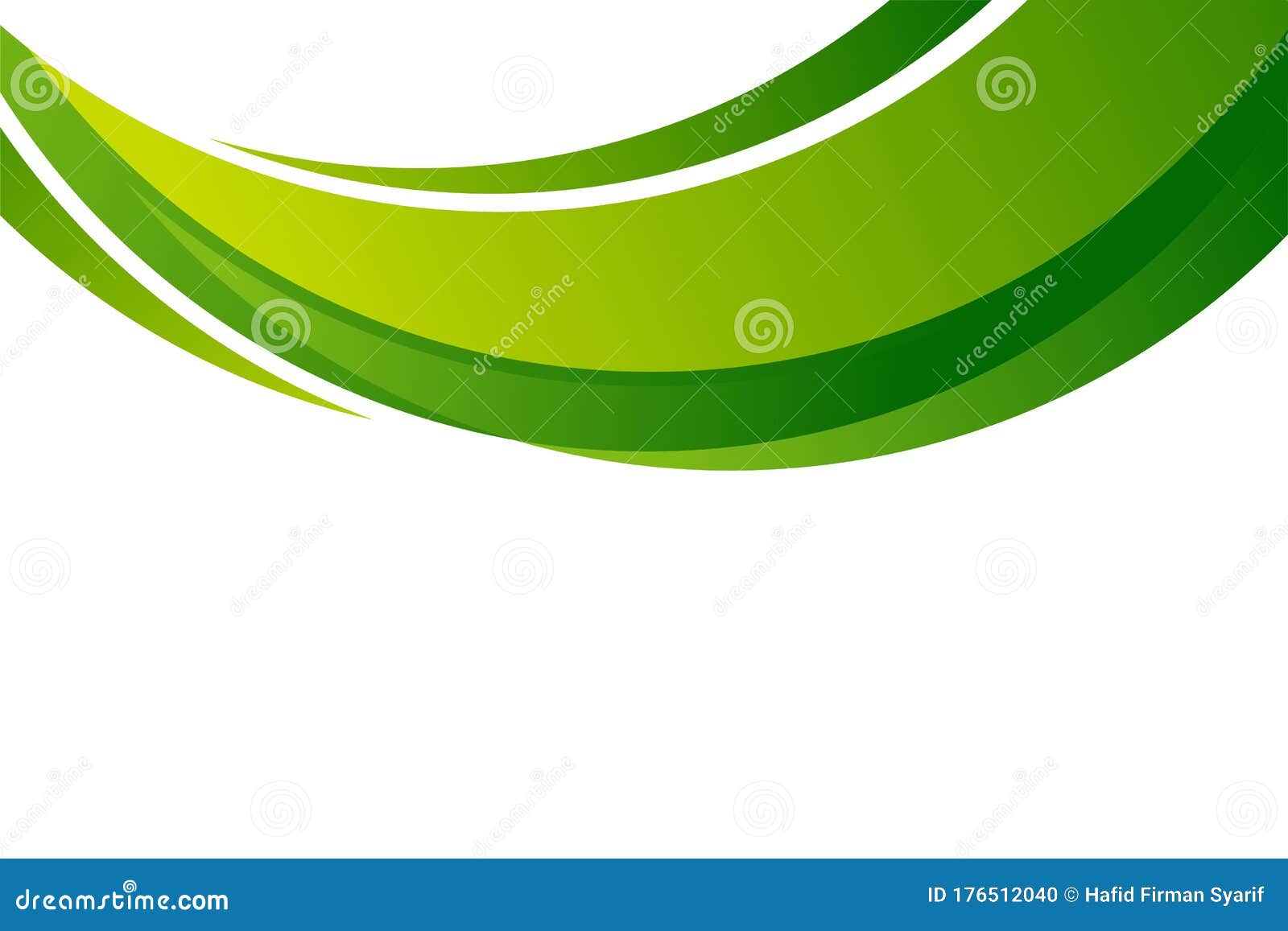 Abstract Green Natural Gradient Wave Background Design Stock Vector ...