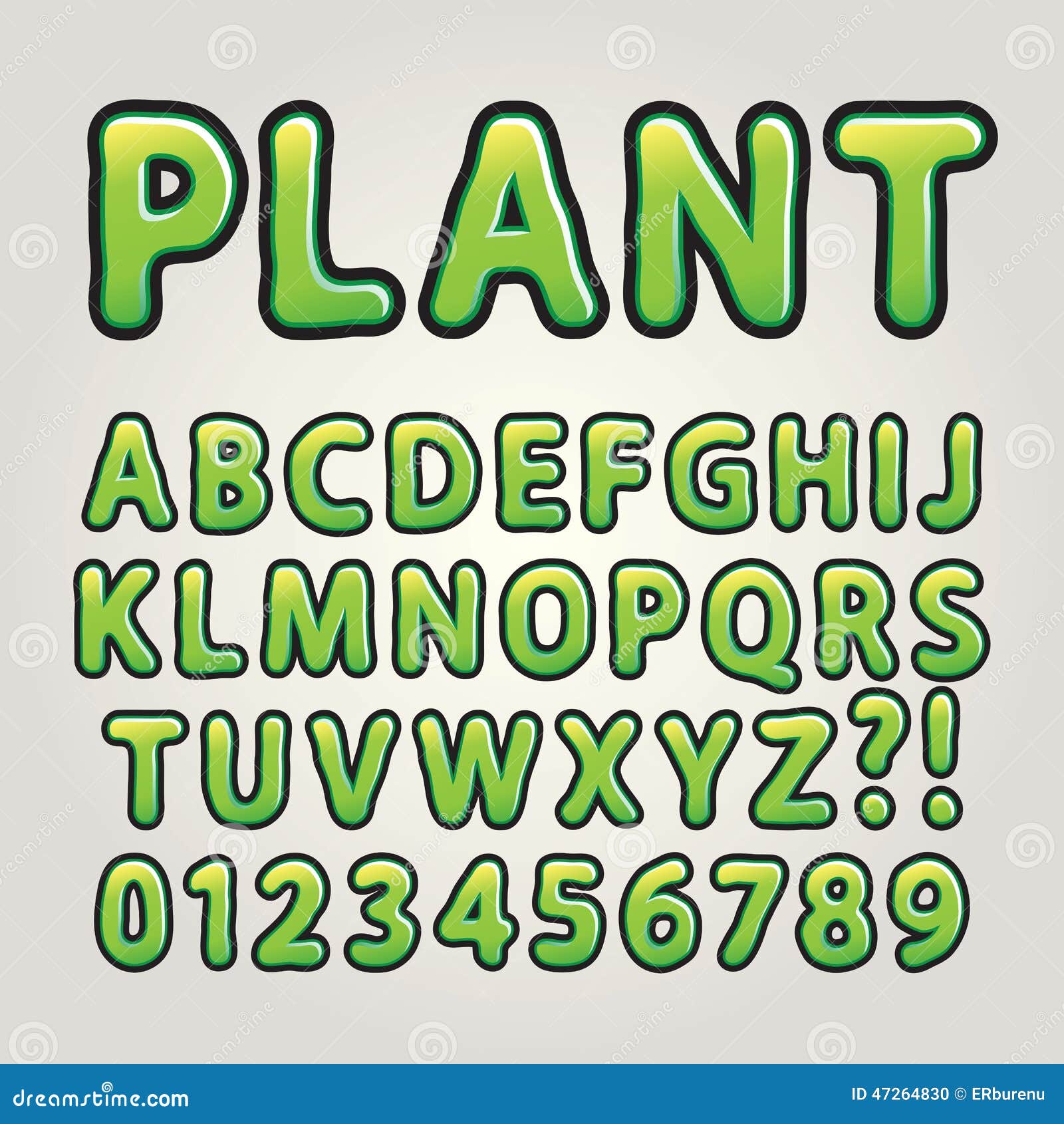 Nature Alphabet. Tree Font. Forest Alphabet. Letter From Tree. Cartoon ...