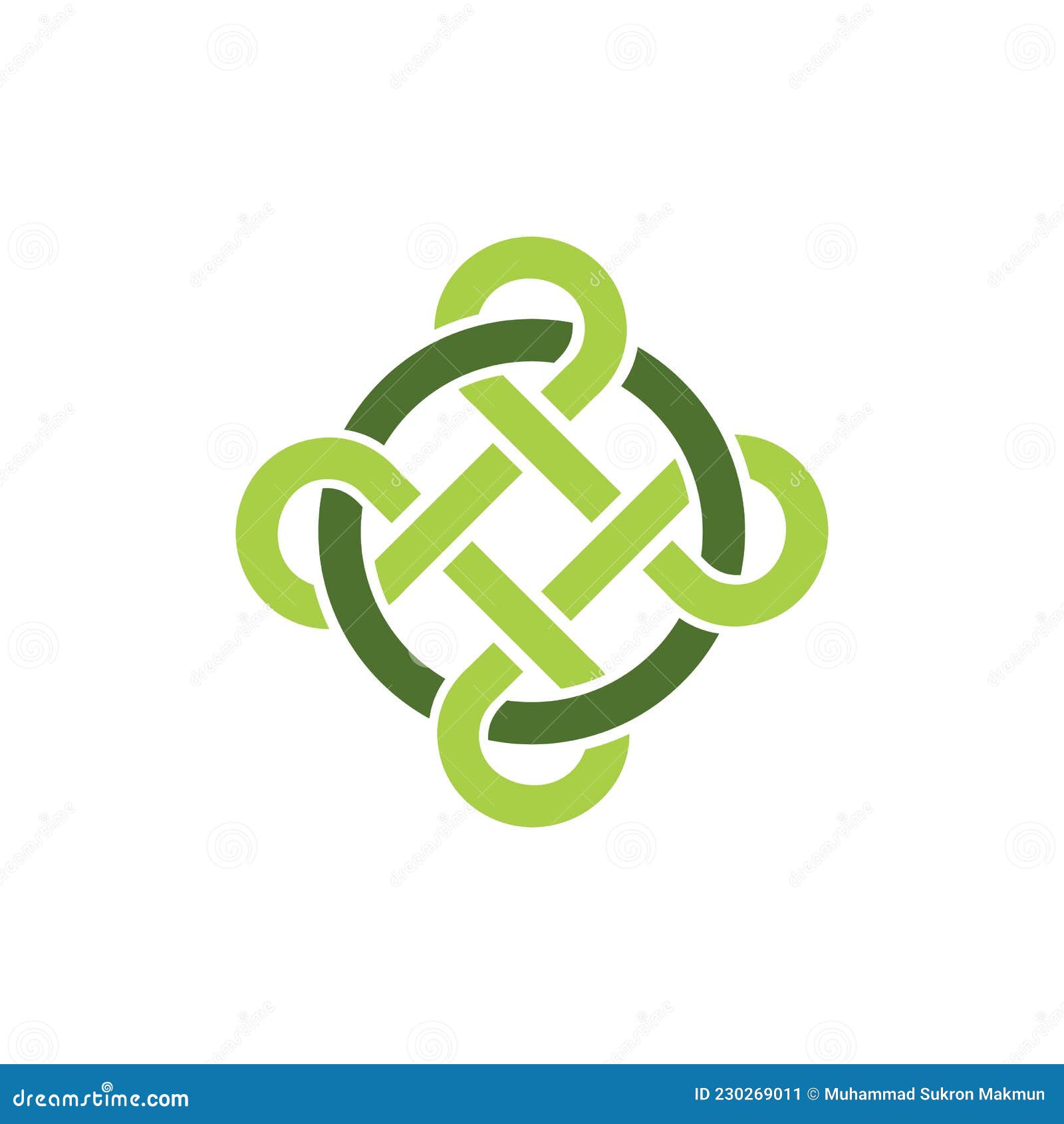 Abstract Green Network System Logo Icon Stock Vector - Illustration of ...