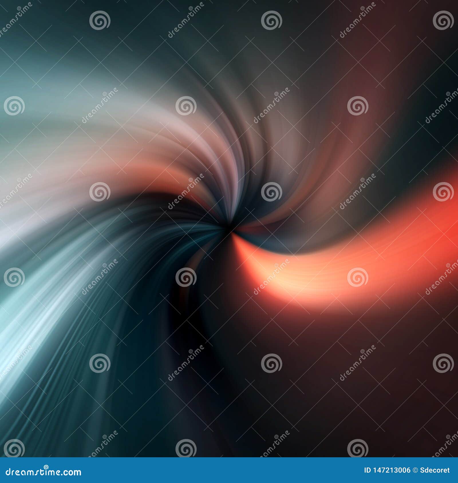 Abstract Green Orange Zoom Effect Background Stock Illustration ...