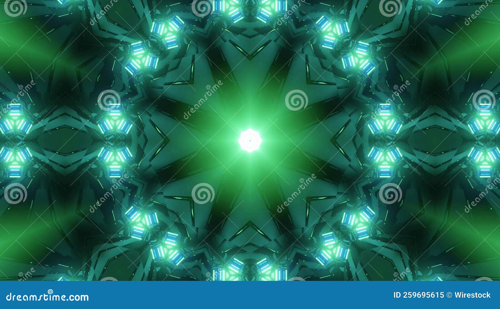 Abstract Green Ornament Graphic Background Stock Illustration ...