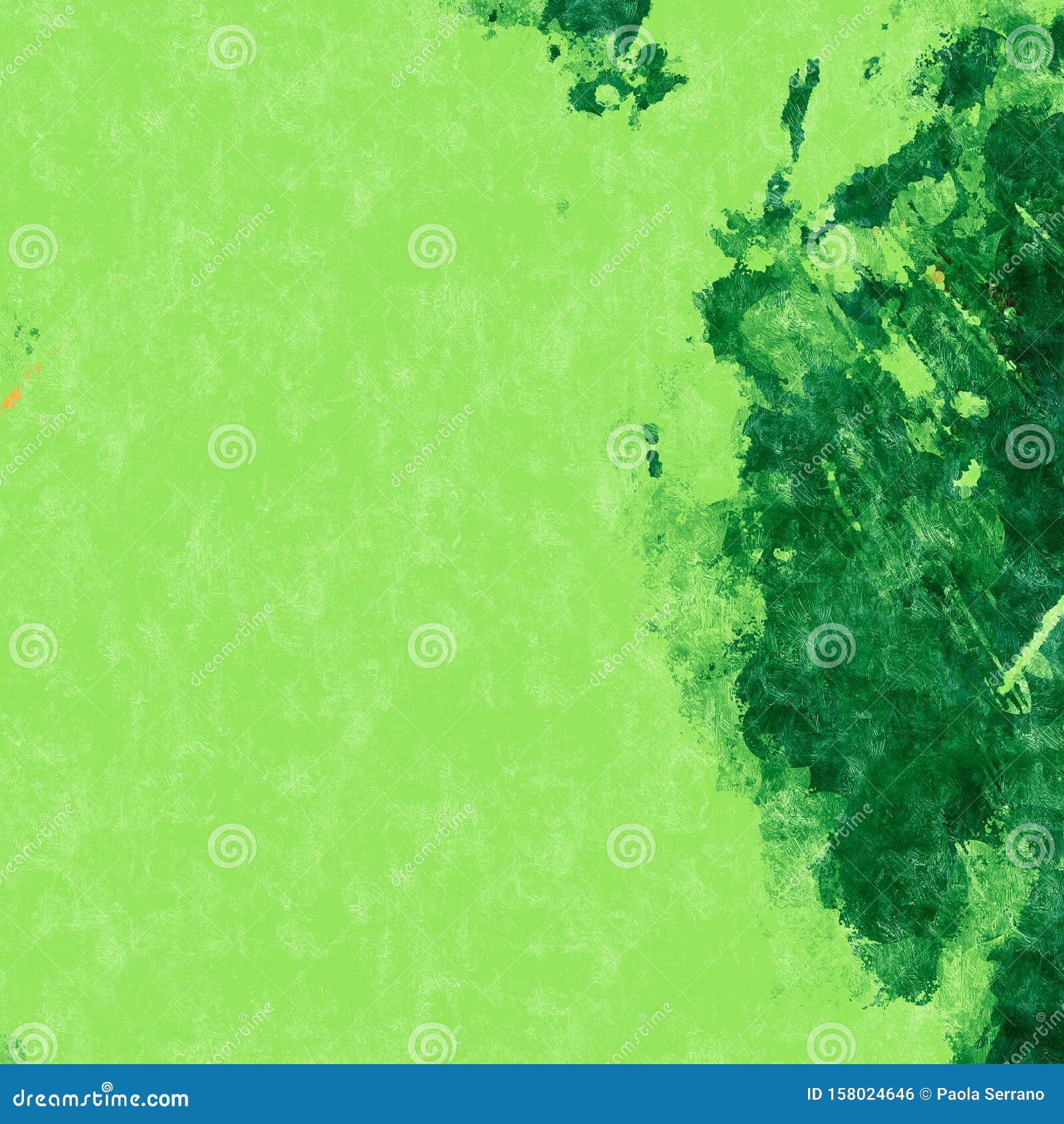 Abstract Green with Paint Texture Stock Illustration - Illustration of ...